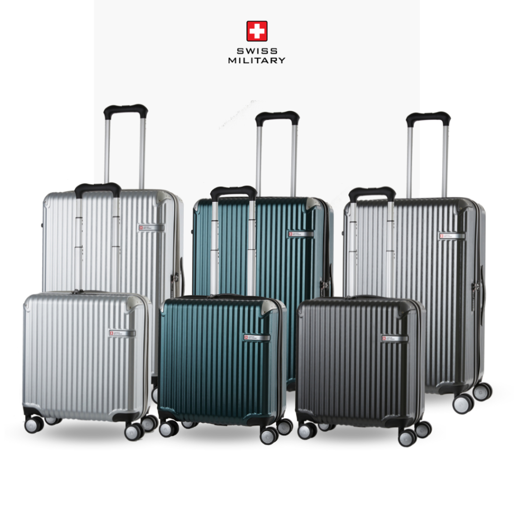 Jual SWISS MILITARY SUITCASE SOLIO 18+26 INCH set / satuan | Shopee ...