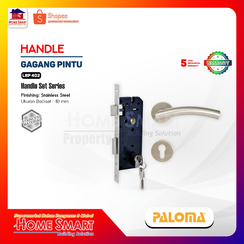 Jual HANDLE ROSES PALOMA 1 SET LRP402 ( HRP402 + MSP025 SSS ) | Shopee ...