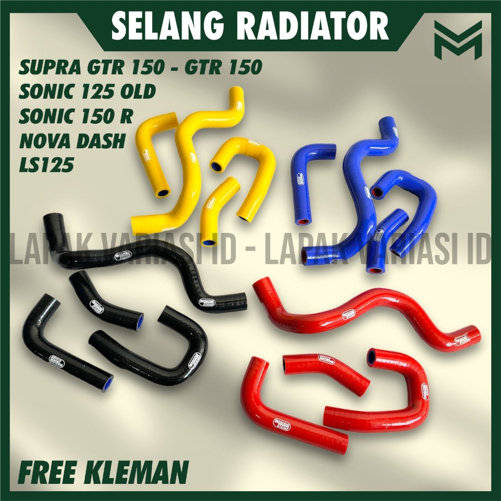 Jual SELANG RADIATOR MOTOR SET 4pcs SELANG FREE KLEMAN MERK MOSCOW ...