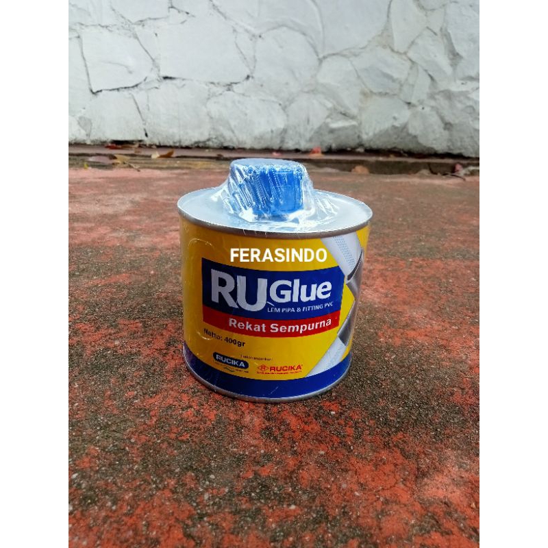 Jual Lem PVC RUGlue kaleng (400 gram) | Shopee Indonesia