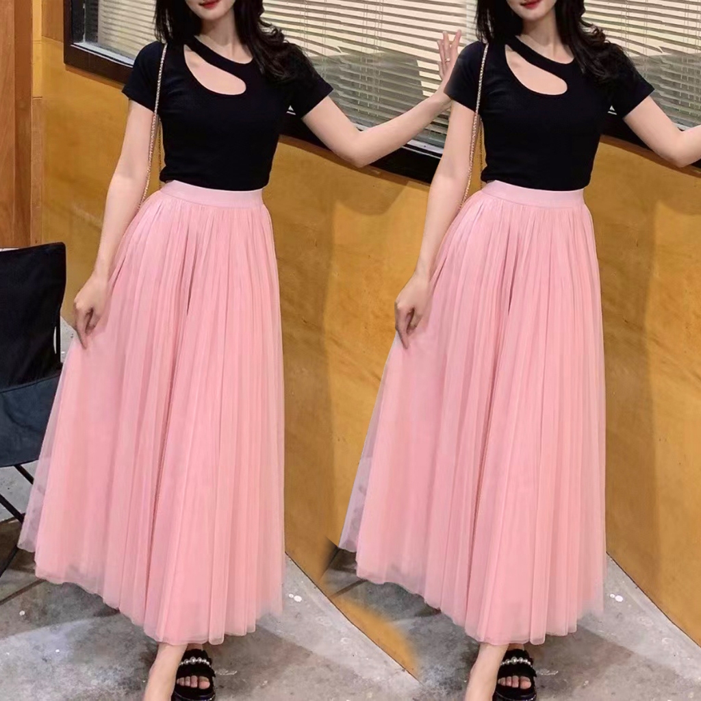 Jual 【Ready To Ship】Tiga lapis tulle / Rok tutu dewasa / rok jaring ...