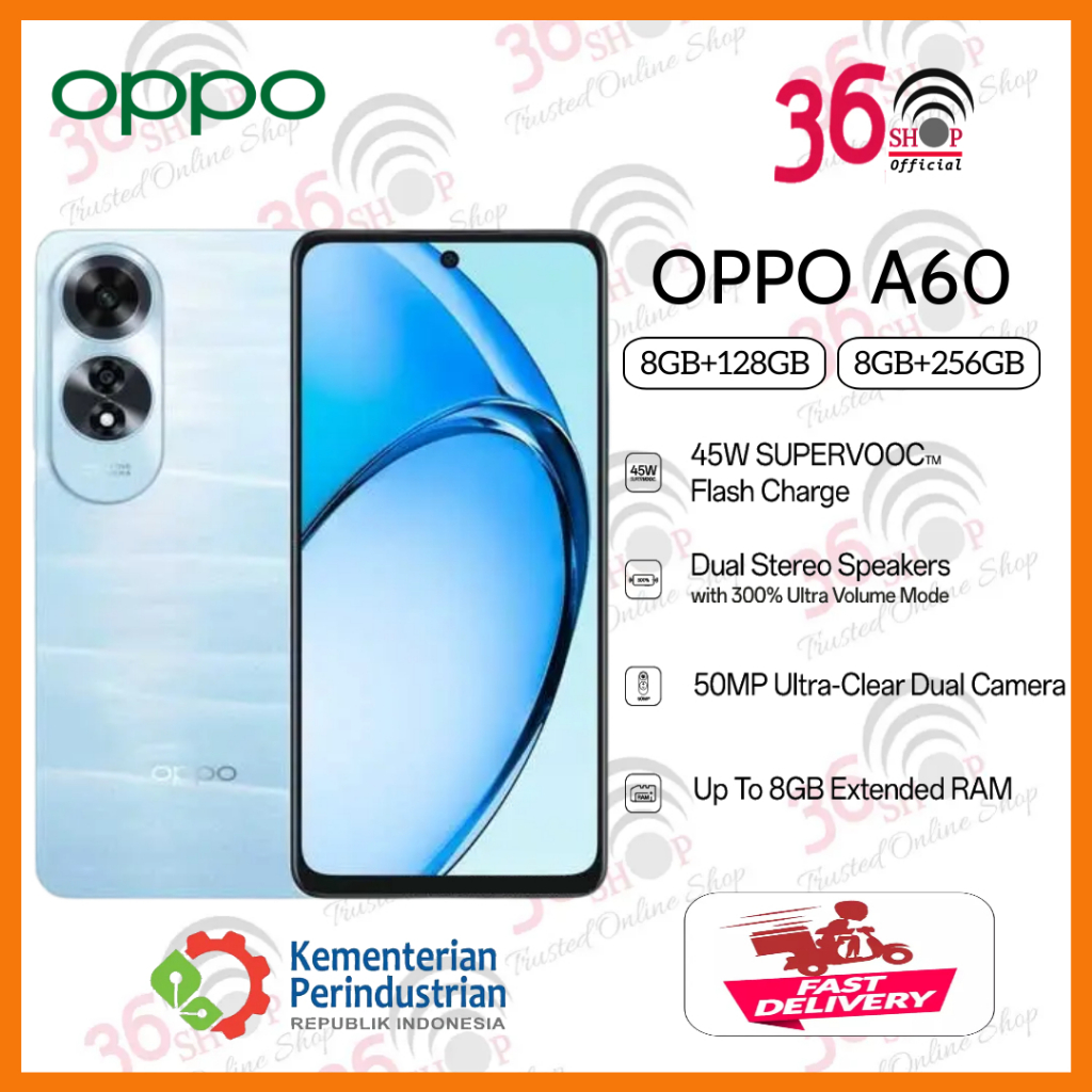Jual Oppo A60 [8GB+128GB] [8GB+256GB] Garansi Resmi 1 Tahun | Shopee ...