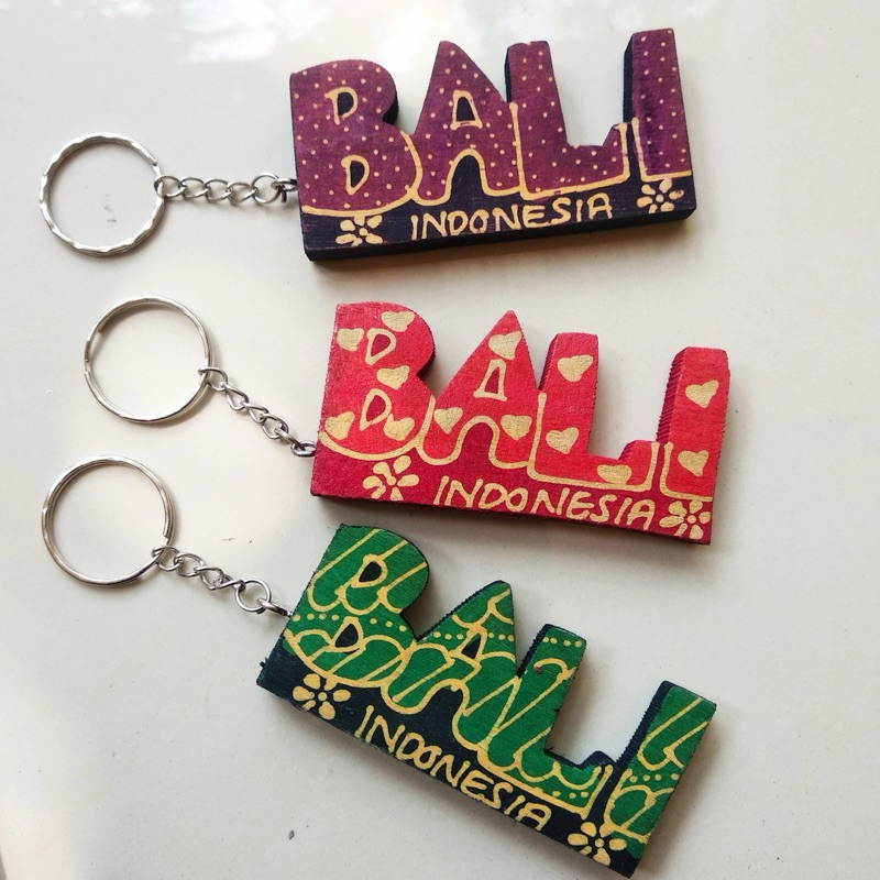 Jual Gantungan kunci Khas BALI / Souvenir oleh-oleh khas Bali Indonesia ...