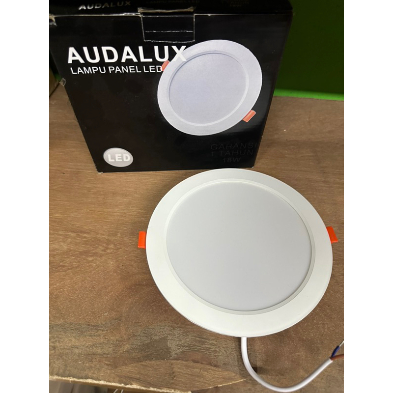 Jual Lampu led Downlight panel inbow 18W 18 Watt Bulat Audalux kuning ...