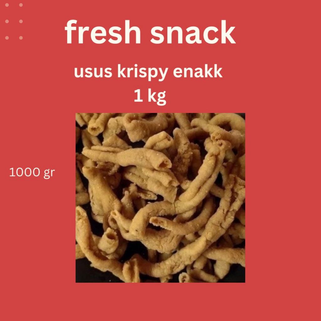 Jual USUS CRISPY RENYAH KRIUK DIJAMIN TIDAK BAU AMIS KEMASAN 1KG ...
