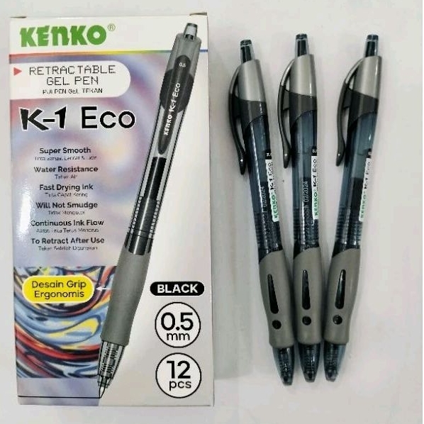 Jual Pen K-1 ECO Gel Pen 0.5mm Kenko | Shopee Indonesia