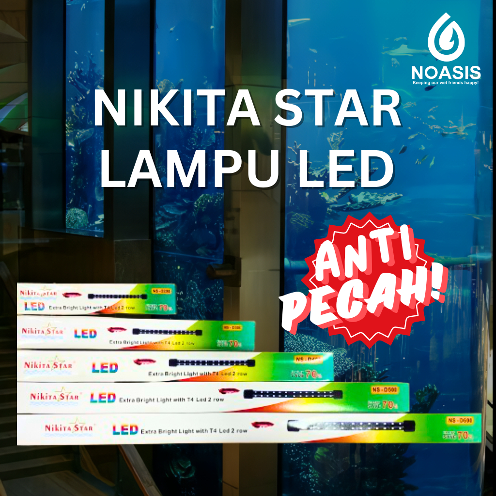 Jual NIKITA STAR Lampu Celup Led Aquarium Extra Bright t4 NS D 200 300 ...