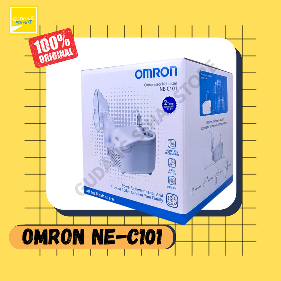 Jual Compressor Nebulizer OMRON NE-C101 / NEC101 / C101 / Alat Nebu Uap ...