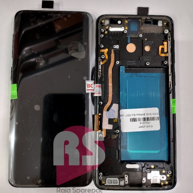 Jual LCD+TS+FRAME SAMSUNG S9/G960F BLACK OLED | Shopee Indonesia
