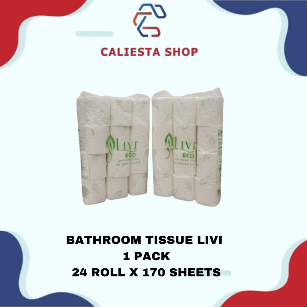 Jual Livi Bathroom Tissue 24 Roll x 170 Sheets - 1 Pack | Shopee Indonesia