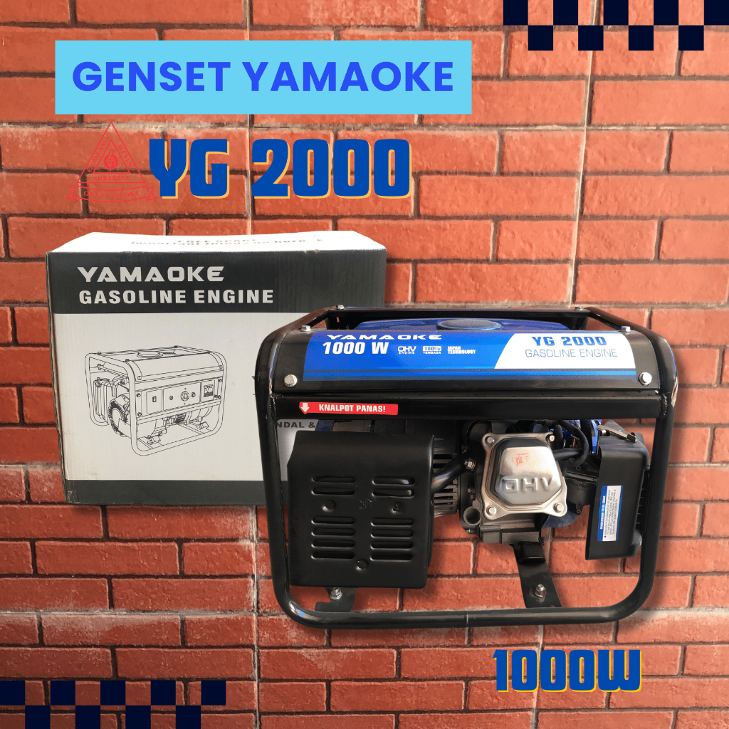 Jual Genset Yamaoke YG 2000 - 1000 Watt Mesin Generator Set Bensin ...