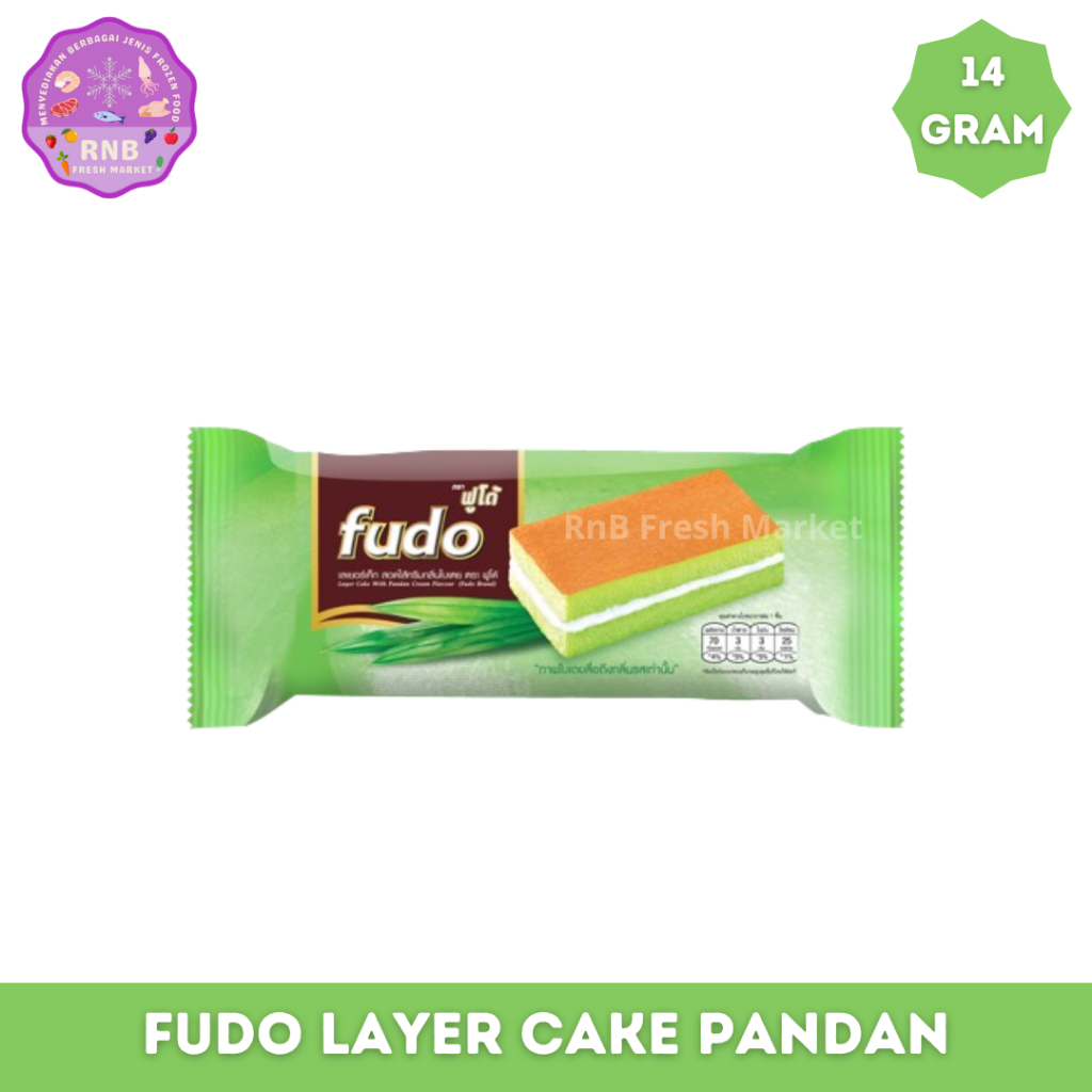Jual Fudo Layer Cake With Pandan Cream Netto 14 Gram | Shopee Indonesia