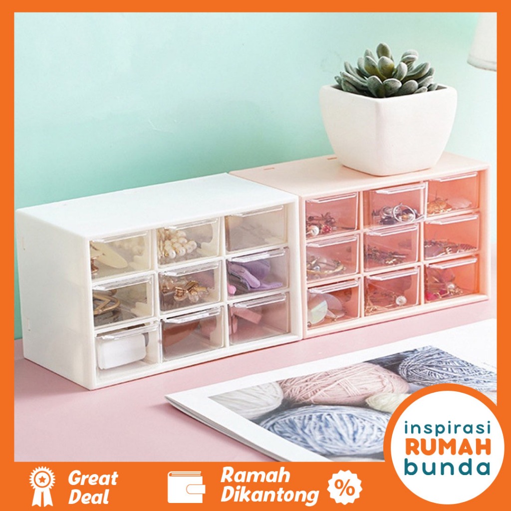 Jual Rak Aksesoris Sekat 6 Laci Rak Laci Penyimpanan Laci Mini ...
