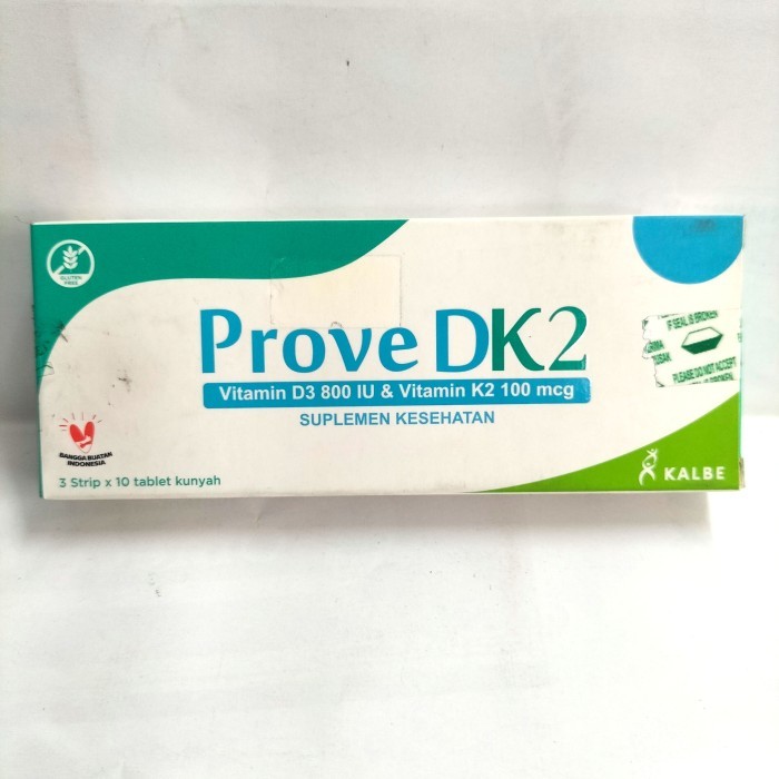 Jual PROVE DK2 1 STRIP ISI 10 TABLET (MEMENUHI KEBUTUHAN VITAMIN D DAN ...