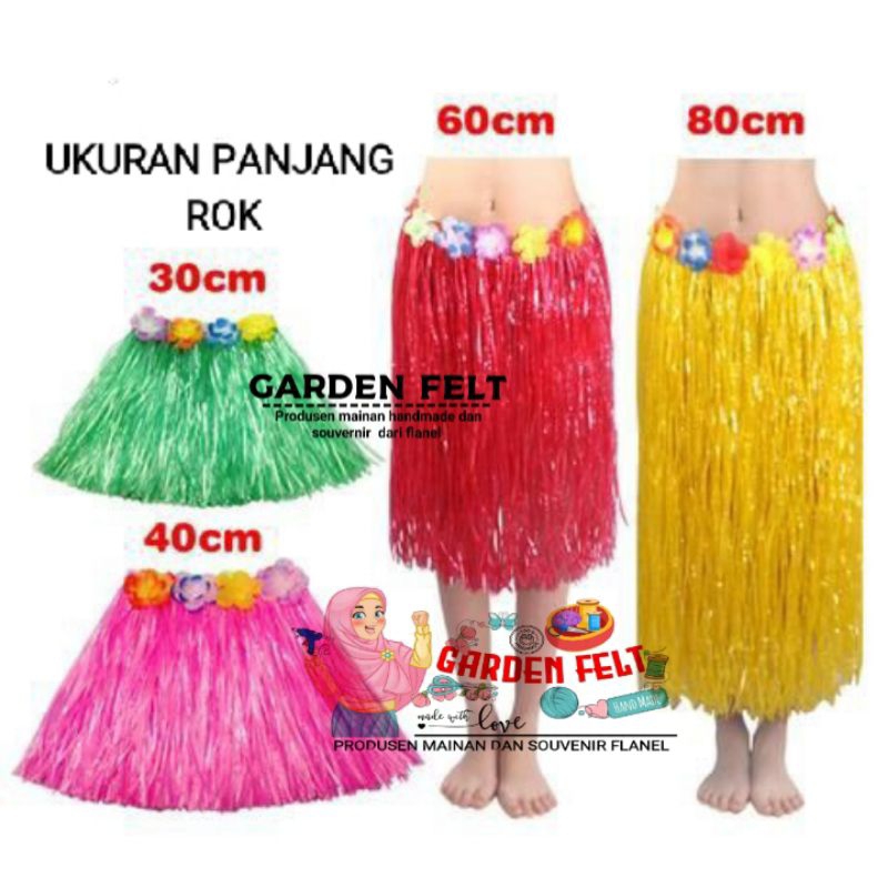 Jual ROK RUMBAI RAFIA/ROK HULA HULA/ | Shopee Indonesia