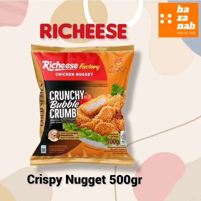 Jual Richeese Crispy Nugget/Crunchy Bubble Crumb 500gr | Shopee Indonesia