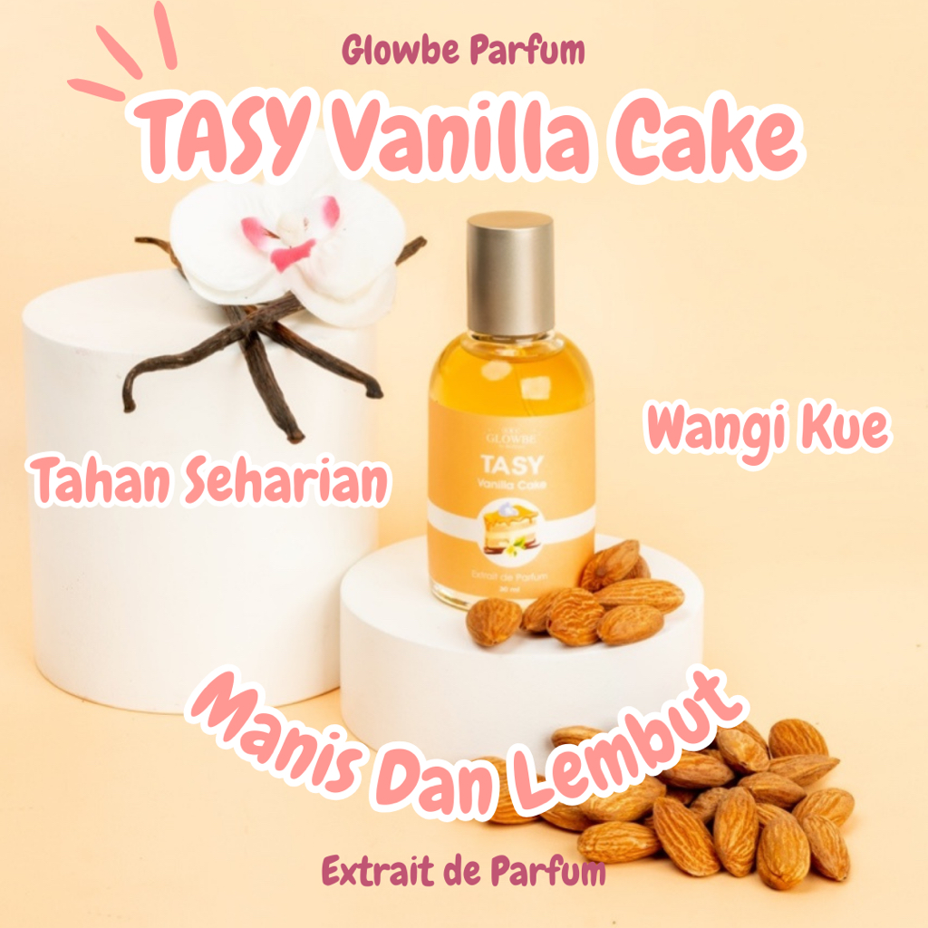 Jual Glowbe Parfum TASY Vanilla Cake | Shopee Indonesia