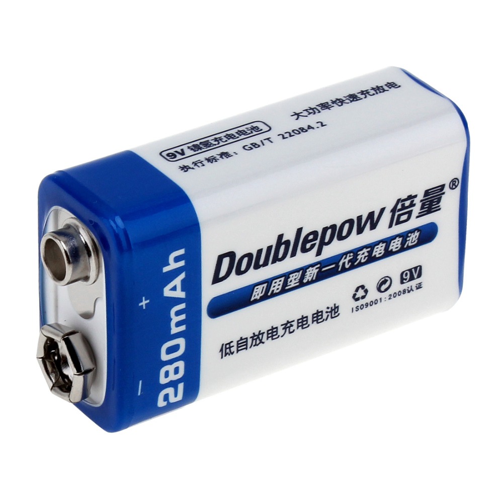 Jual Baterai Kotak 9V 280mAh batere cas rechargeable battery NiMH ...