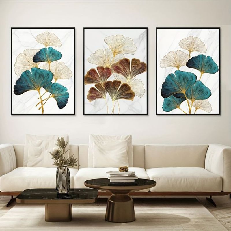 Jual Lukisan modern minimalis bunga kipas | Shopee Indonesia