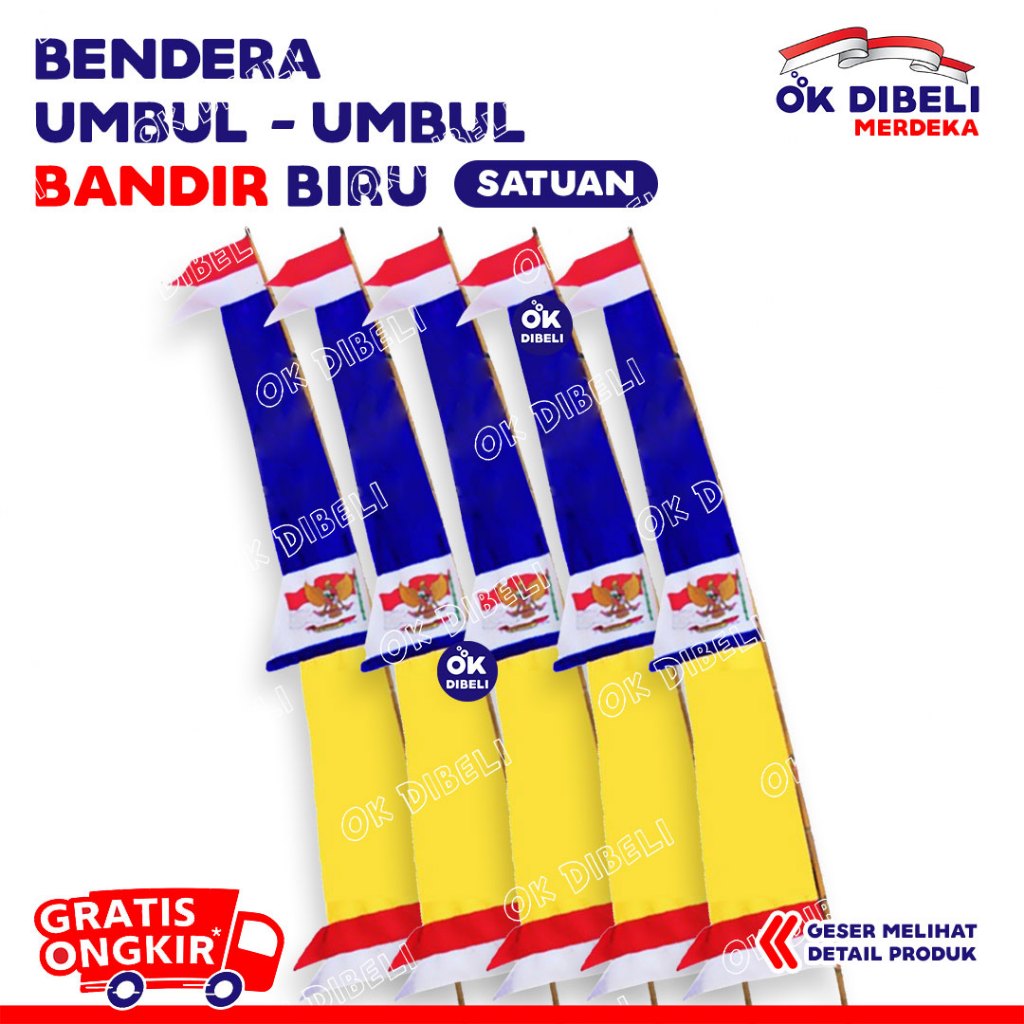 Jual OBRAL!! Umbul-Umbul Bandir Bendera Indonesia logo Garuda | Shopee ...