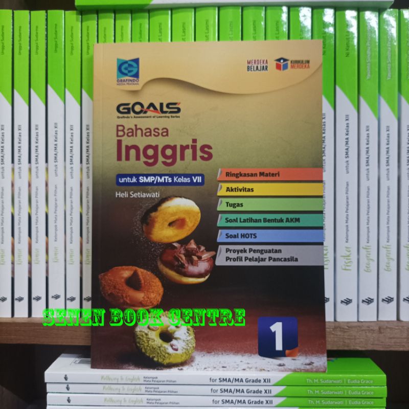 Jual Buku Soal Goals Bahasa Inggris Kelas 1 / 7 SMP Grafindo Kurikulum Merdeka | Shopee Indonesia