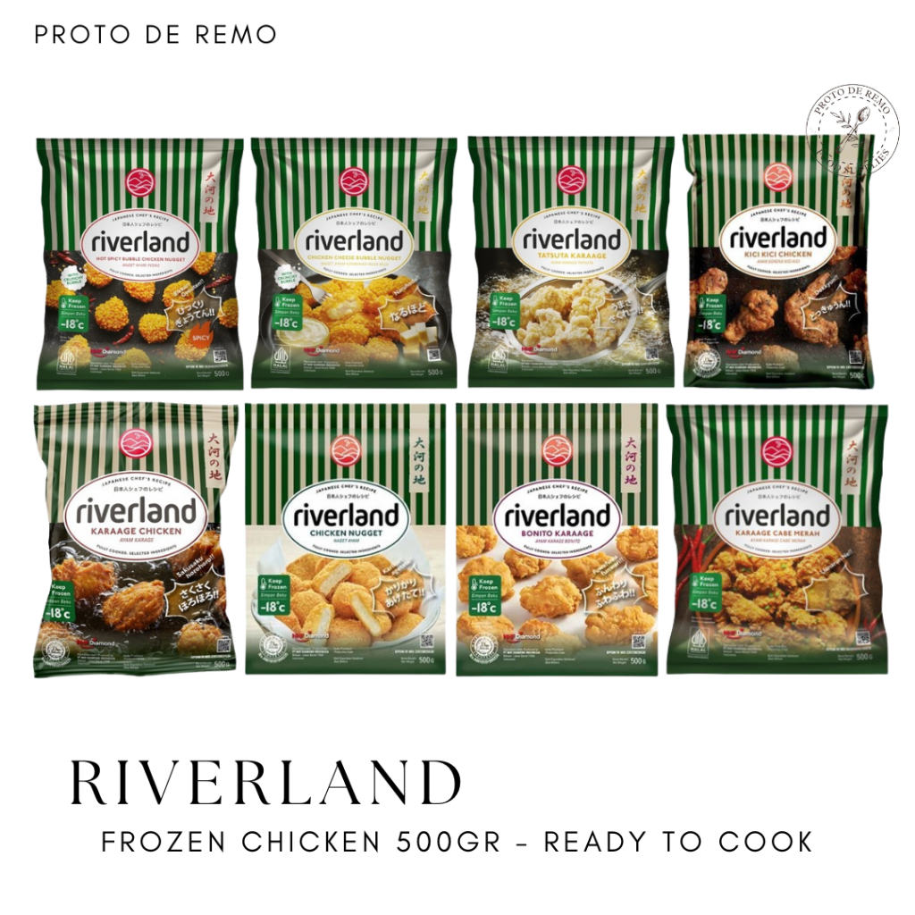 Jual Riverland Chicken Frozen Ayam Olahan Ready to Cook 500gr - Karaage ...