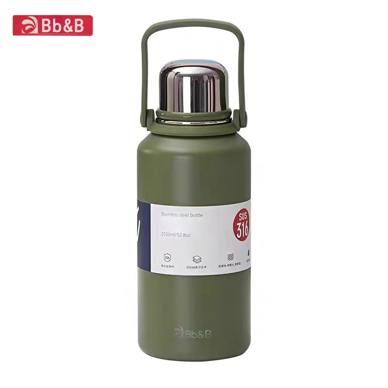 Jual Bb&B-162 Botol minum 1 Liter 316 Termos air panas Botol air minum ...