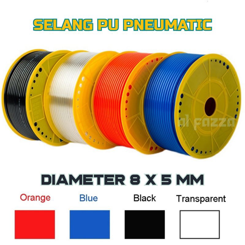 Jual SELANG SPRAY GUN / SELANG PU PNEUMATIC / SELANG KOMPRESOR ANGIN ...