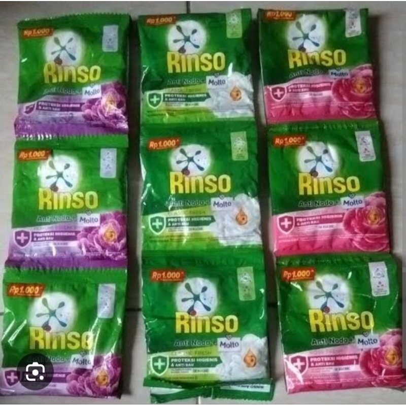 Jual rinso molto detergent bubuk anti noda kemasan sachet 40 gr isi 6 ...