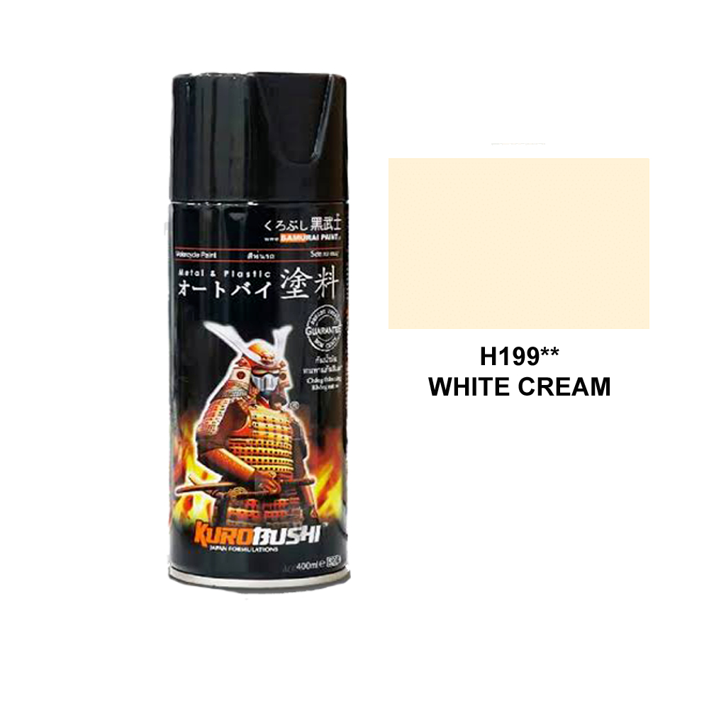 Jual Samurai Paint Cream White H199** 400ML / Cat semprot / Cat Pilok | Shopee Indonesia