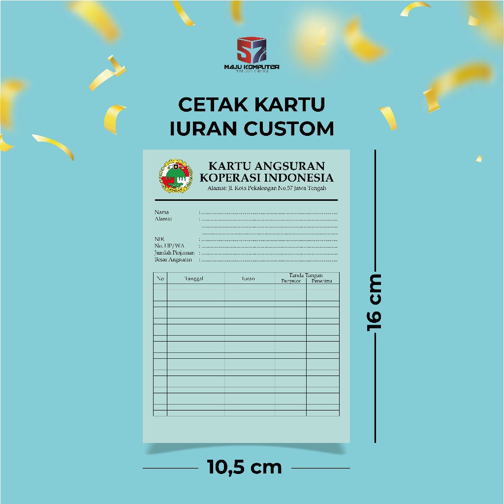 Jual KARTU IURAN / SPP/IURAN RT/IURAN SAMPAH/IURAN AIR/KARTU INFAQ ... Jual KARTU IURAN / SPP/IURAN RT/IURAN SAMPAH/IURAN AIR/KARTU INFAQ ...