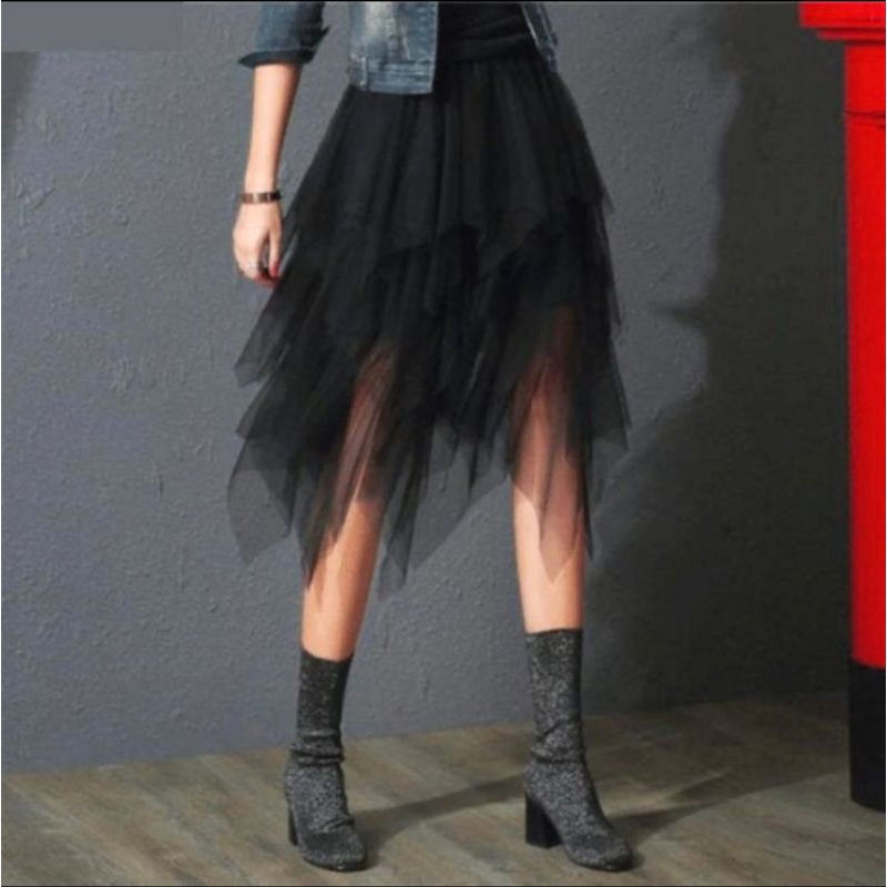 Jual Rok tutu zig-zag/tutu skrit/midi tulle skrit/skrit wedding ...