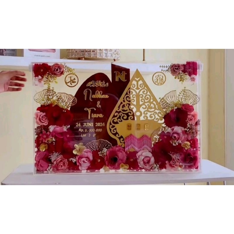 Jual MAHAR Pernikahan Doubel Set Acrylic size 30*40 cm | Shopee Indonesia