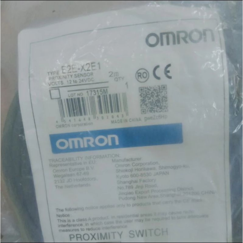Jual PROXIMITY SENSOR OMRON E2E-X2E1 ORIGINAL ASLI | Shopee Indonesia