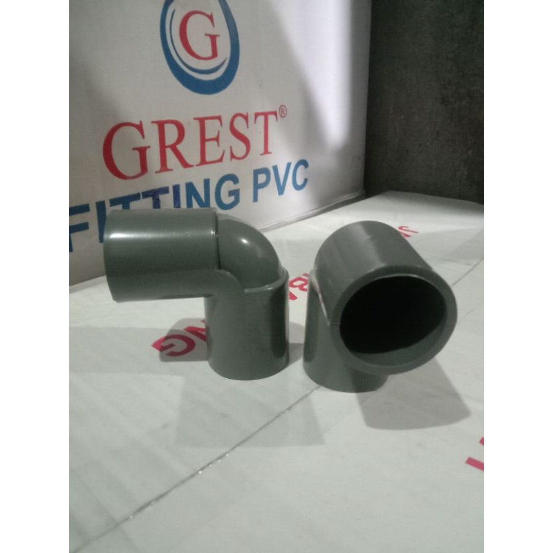 Jual KNIE 1 AW GREST-Knie 1 Grest Aw Polos Sambungan Knie/Keni Pipa pvc ...