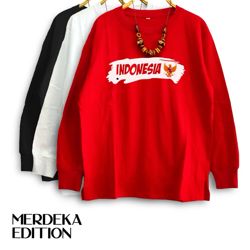 Jual Kaos Kemerdekaan Indonesia Lengan Panjang.pakaian Merah Putih ...