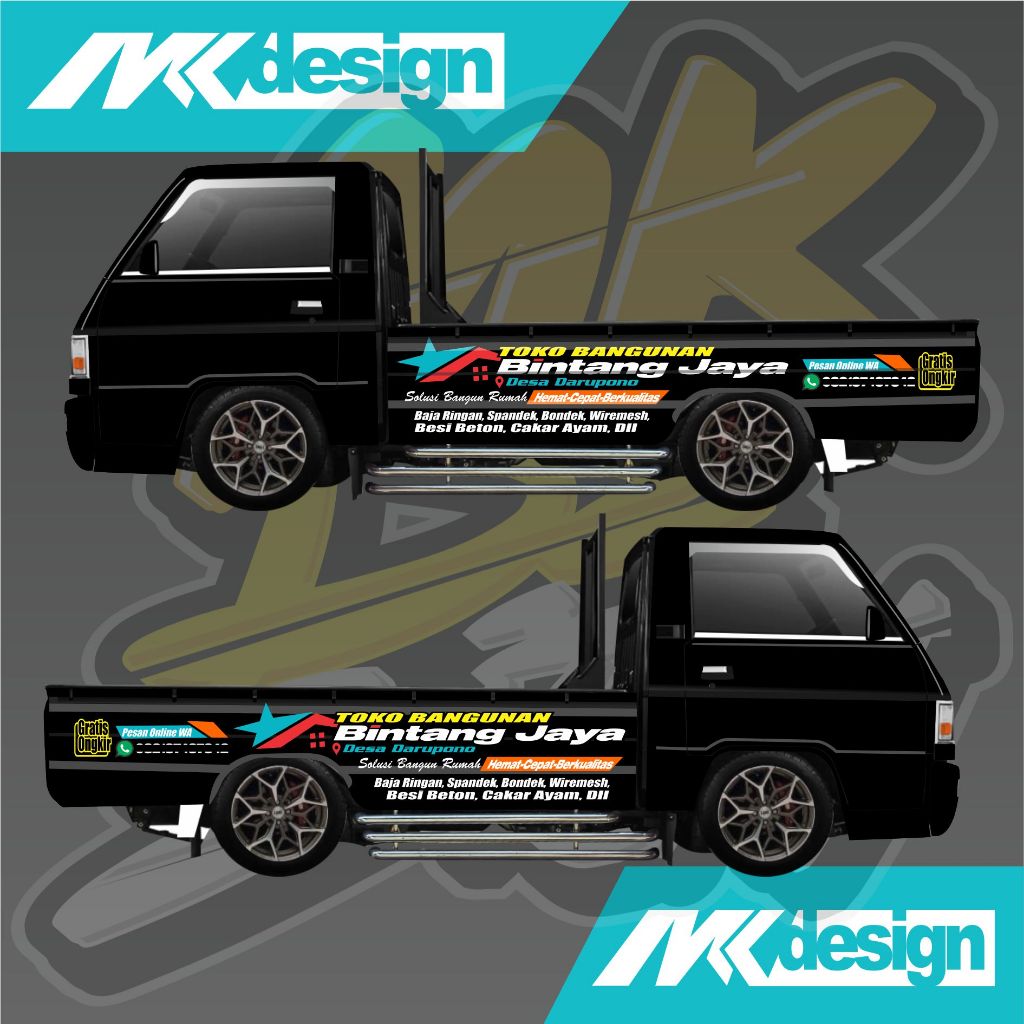 Jual CUTTING STIKER CUSTOM L300 STIKER MENYALA STIKER IKLAN TOKO BISA ...