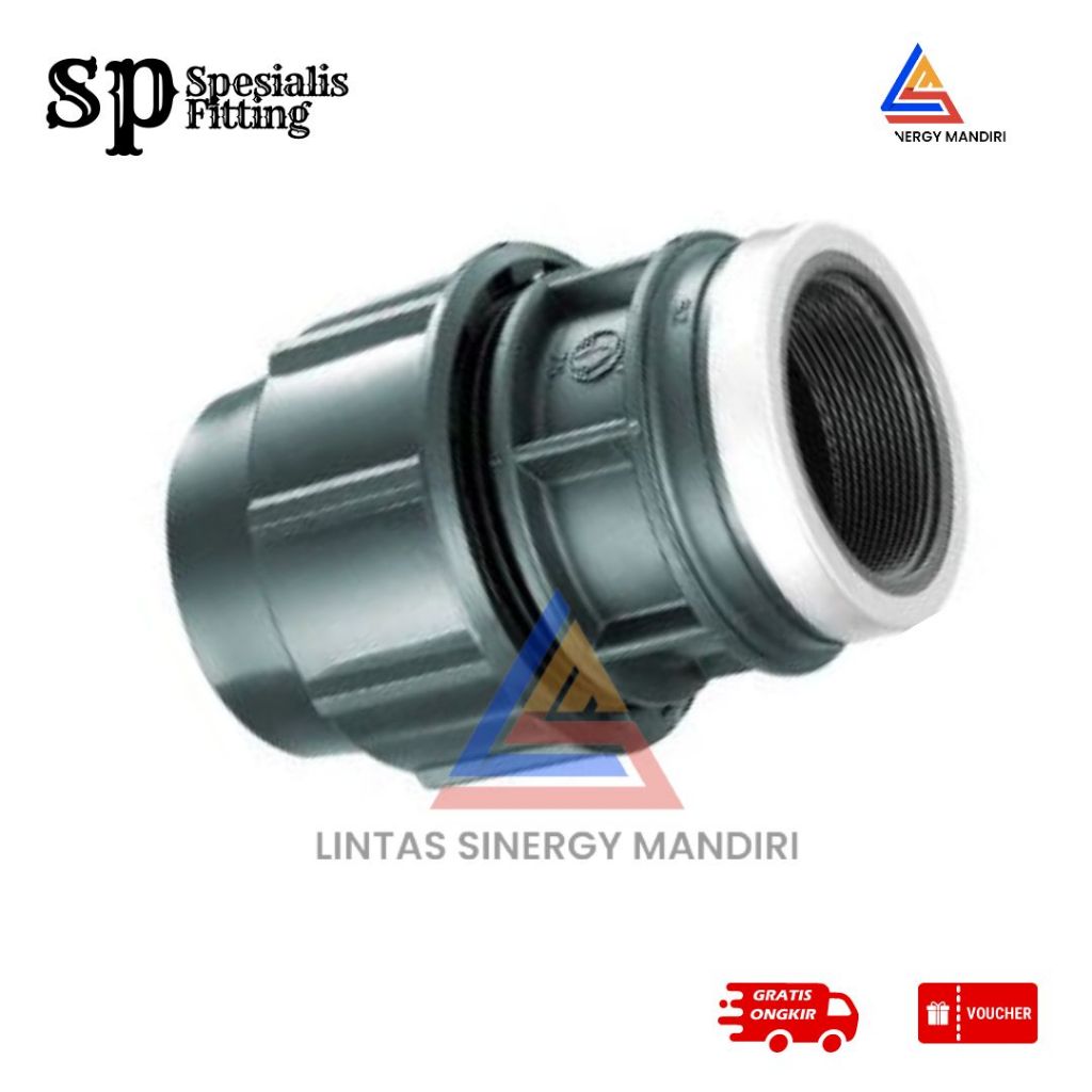 Jual SOK DRAT DALAM HDPE 1-1/2" (50mm) | Shopee Indonesia