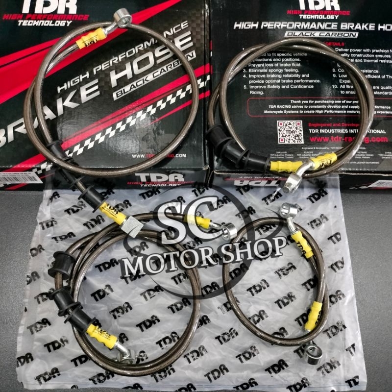 Jual Selang rem TDR brake hose black carbon adv 150 cbs - adv 160 cbs ...