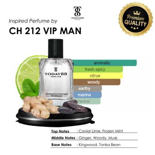 Jual CH 212 VIP Man Premium - Parfum Pria Today88 Inspired Perfume ...