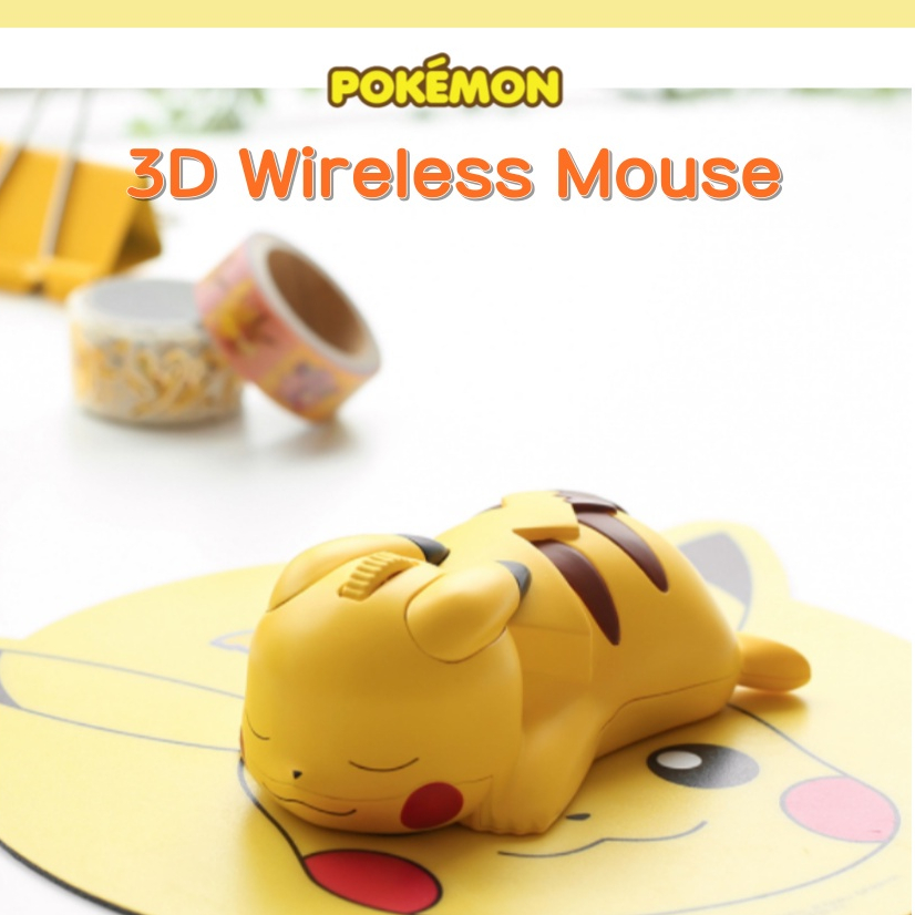 Jual Pokemon Mouse Pikachu 3D Wireless Mouse pokemon / pokémon ...