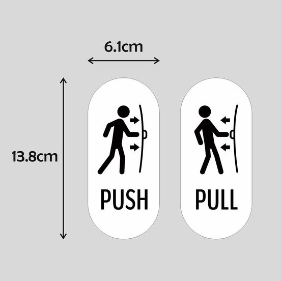 Jual Sign Push Pull Akrilik Tulisan Dorong Tarik | Shopee Indonesia