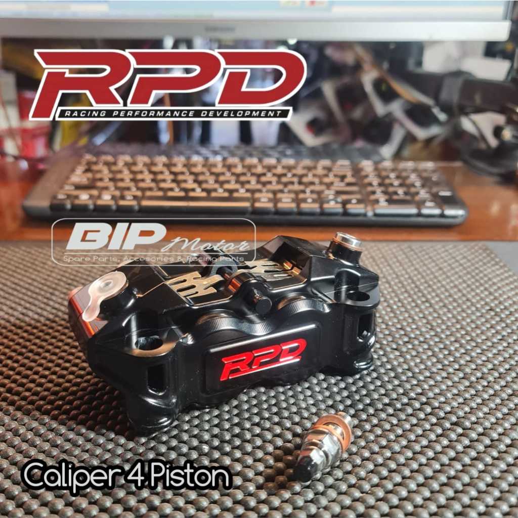 Jual CALIPER RPD RADIAL 4 PISTON CNC TITAN GREY & BLACK | Shopee Indonesia