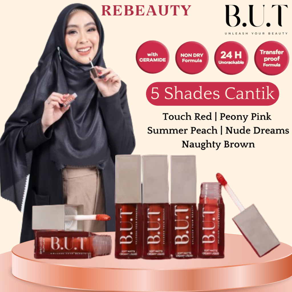 Jual B.U.T Soft Matte Lipcream Transferproof Tahan Lama 24 Jam ...