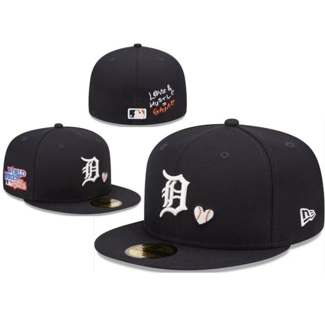 Jual Topi Detroit Tigers Black White World Series Build Built Up Fitted ...