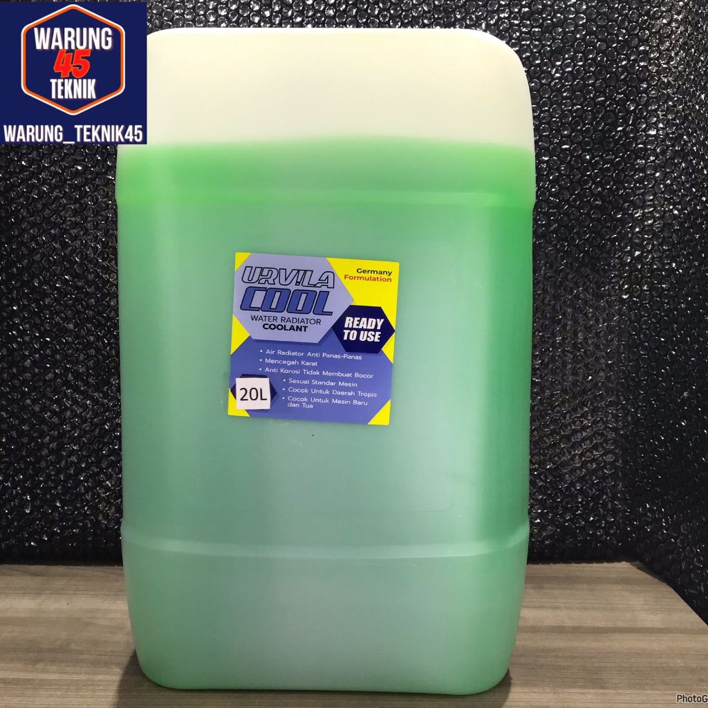 Jual Air radiator coolant hijau urvila coolant 20L | Shopee Indonesia