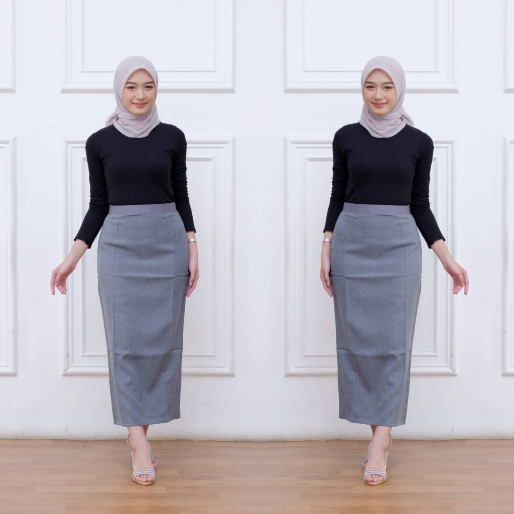 Jual Rok span import rempel belahan rok sepan wanita style skirt ...