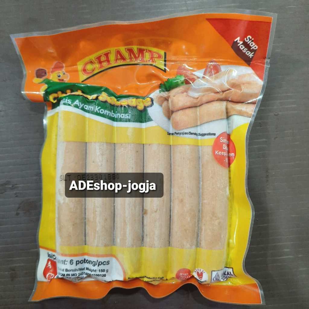 Jual sosis ayam champ isi 6 150gr | Shopee Indonesia