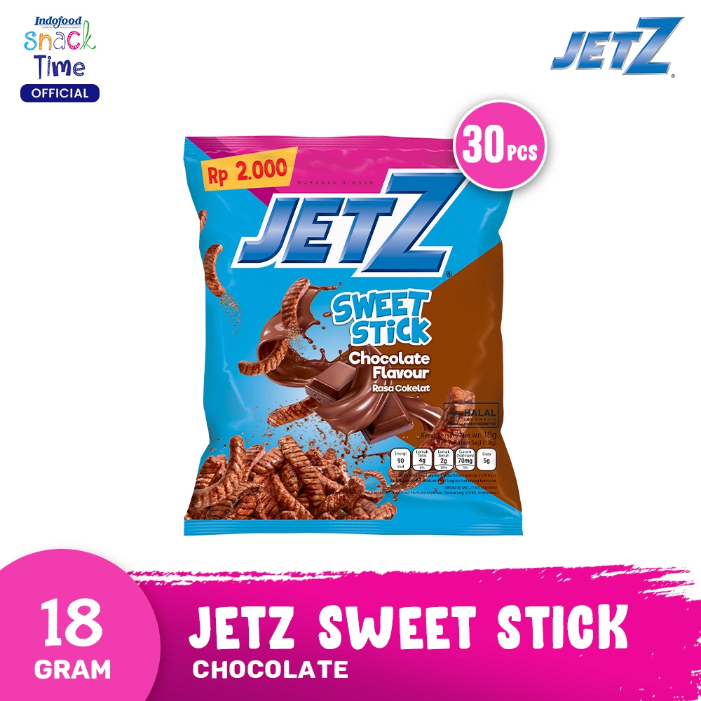 Jual JetZ Sweet Stick Chocolate 18 Gr - 30 Pcs | Shopee Indonesia