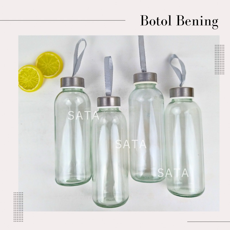 Jual (Minim 10pcs)Botol BENING 420ml / Souvenir pernikahan botol kaca ...